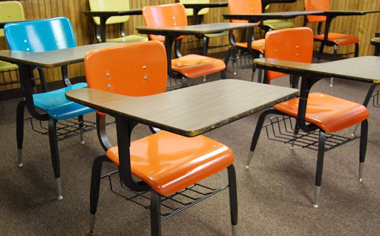retro-classroom-desks | Fair Start Movement